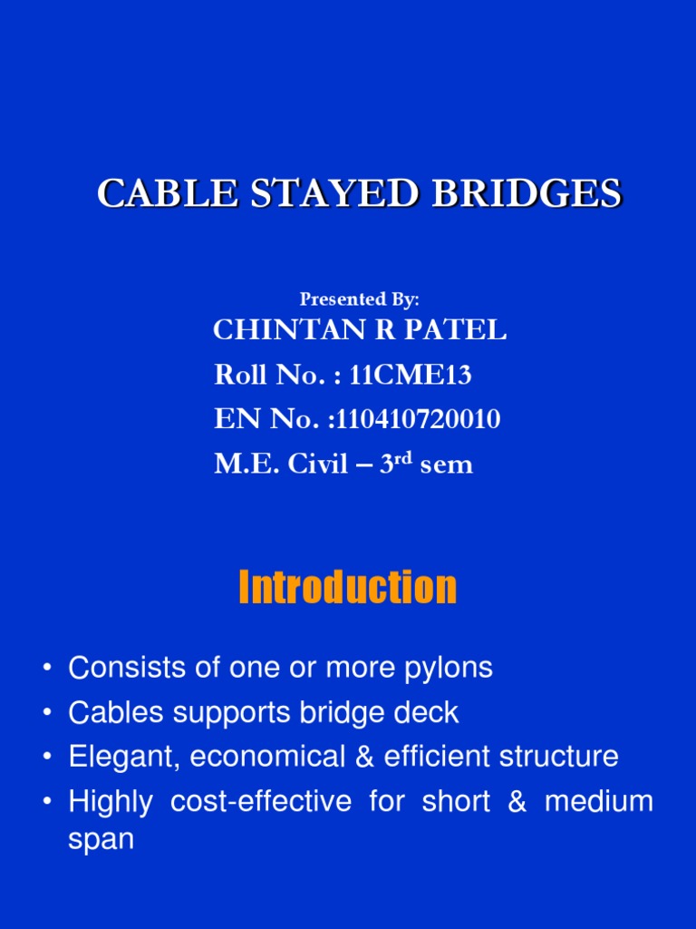 Cable Stay Bridge | PDF | Civil Engineering | Structural Engineering