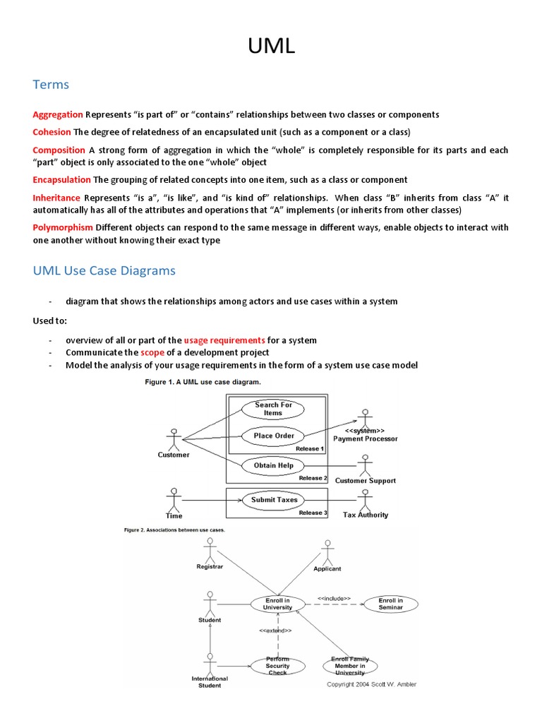 Terms: Aggregation Cohesion Composition | PDF | Class (Computer ...