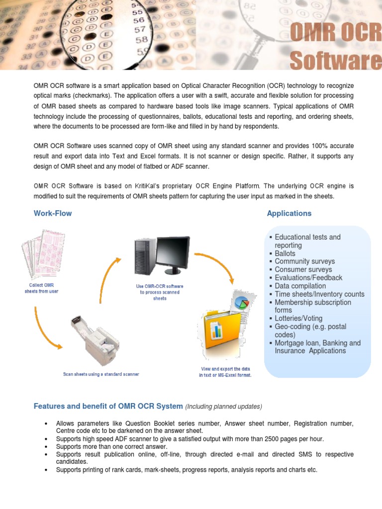 OMR OCR White Paper | Optical Character Recognition | Image Scanner