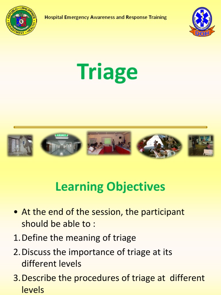 Triage | Emergency Department | Health Sciences