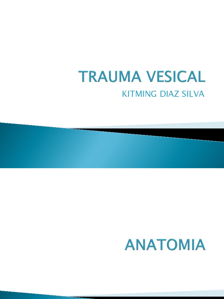 Trauma Vesical | PDF | Lesión | Vejiga urinaria
