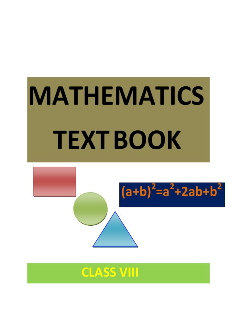 Mathematics Text Book: Class Viii | PDF | Factorization | Mathematical ...