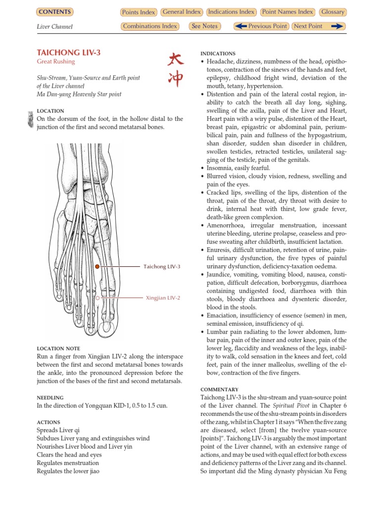 Taichong Liv-3: Great Rushing | PDF | Urinary Incontinence ...