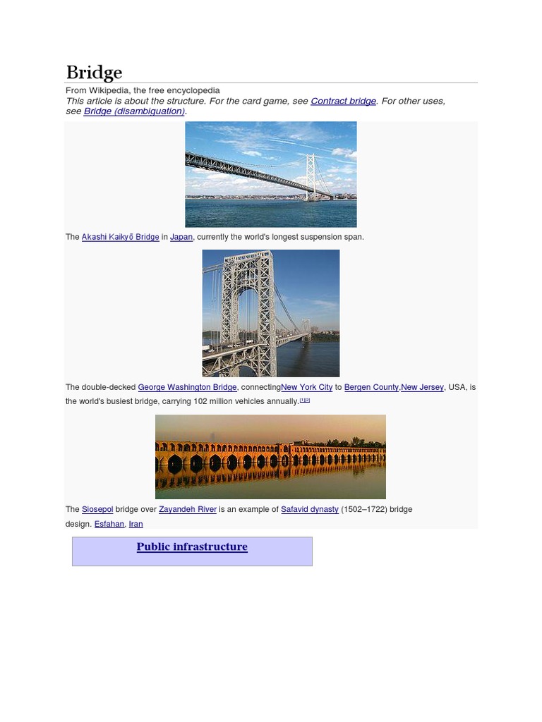Bridge: Contract Bridge Bridge (Disambiguation) | Download Free PDF ...