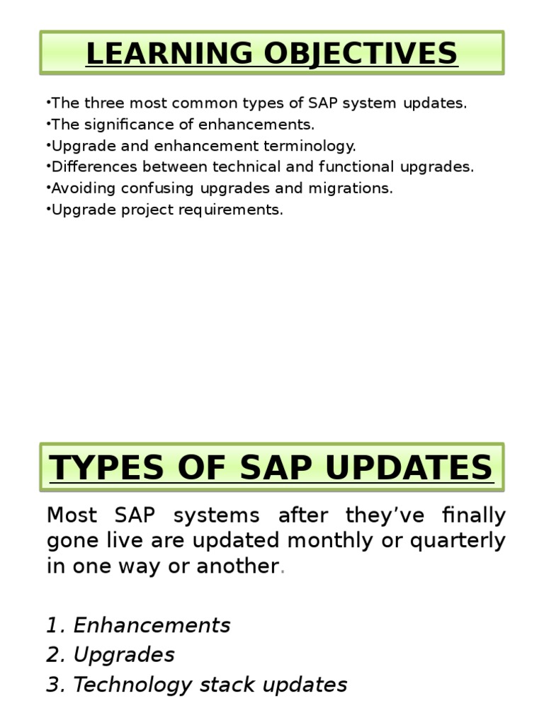 Learning Objectives Learning Objectives | Download Free PDF | Sap Se ...