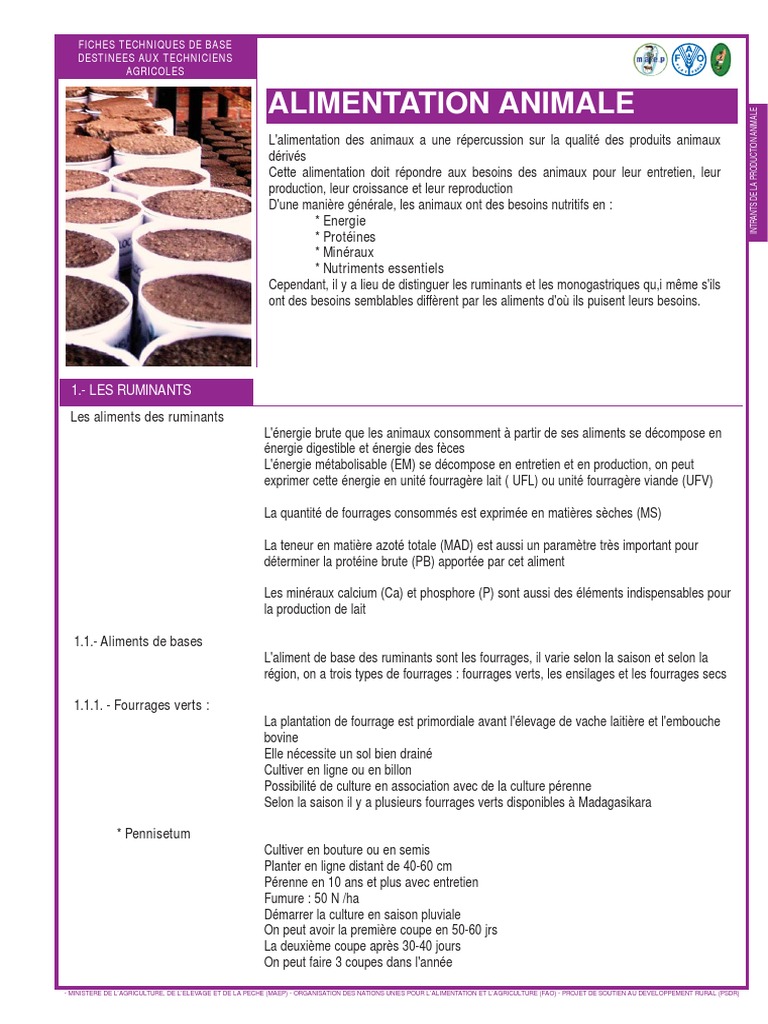 Alimentation Animale | Nutriments | Calcium