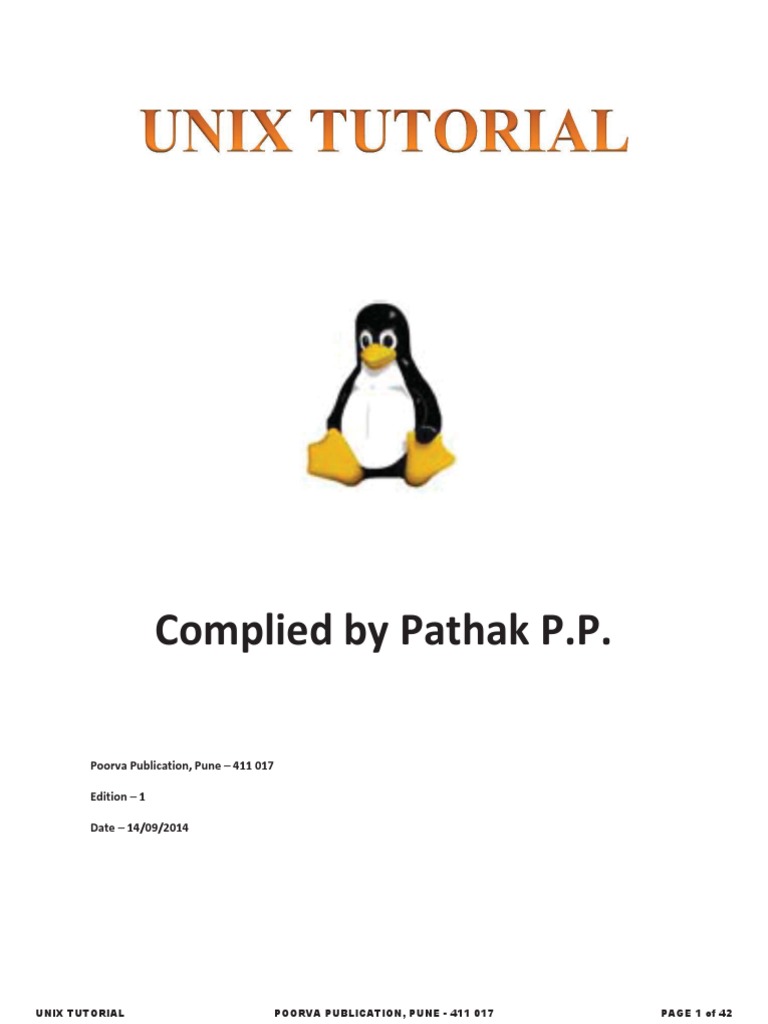 Unix Tutorial | Download Free PDF | Command Line Interface | Source Code