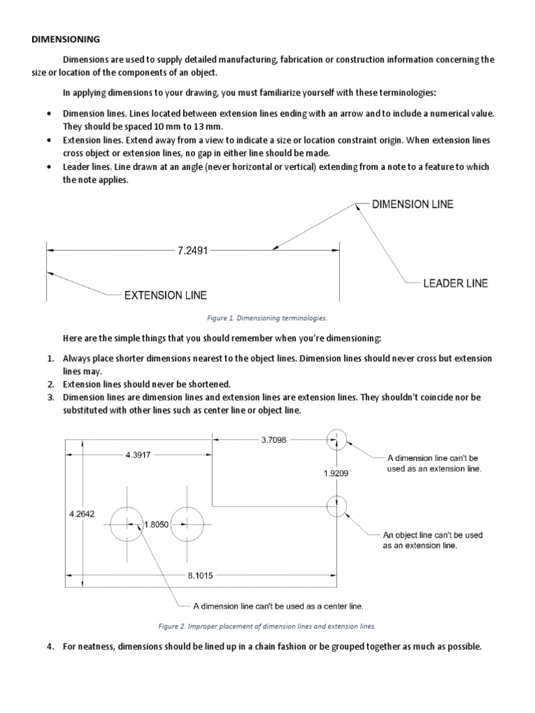 Dimensioning, Scaling, Sectioning | PDF | Dimension | Plane (Geometry)