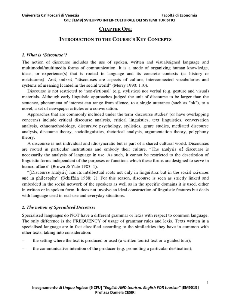 What Is Discourse | PDF | English Language | Linguistics