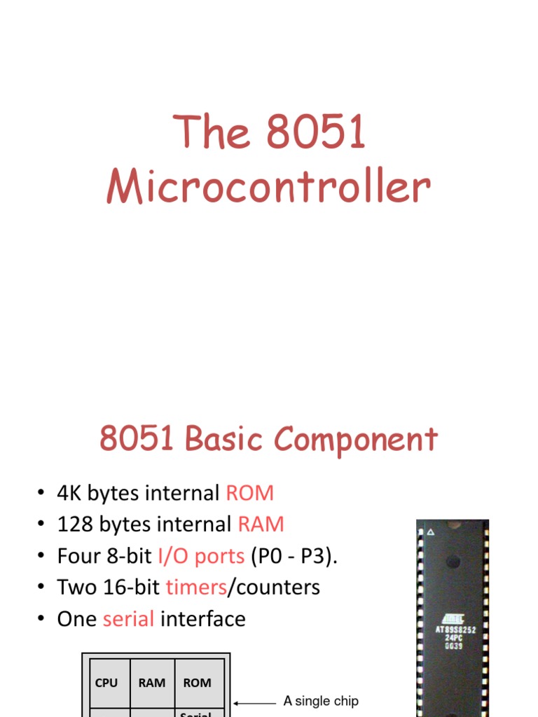 8051 Notes | PDF | Microcontroller | Read Only Memory
