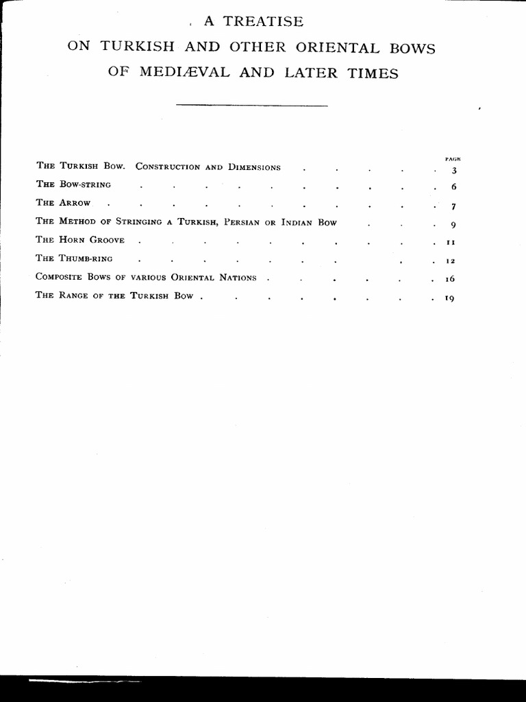 Treatise On Turkish Bows | PDF | Precision Sports | Marksmanship