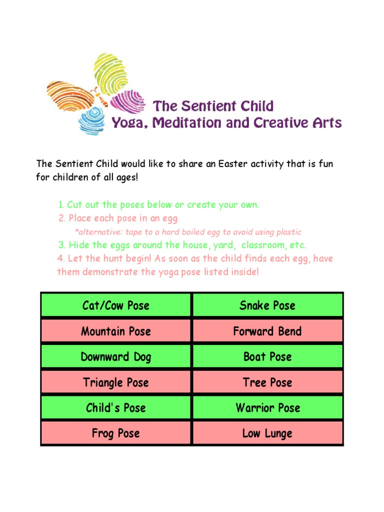 Easter Yoga Egg Hunt for Kids | PDF