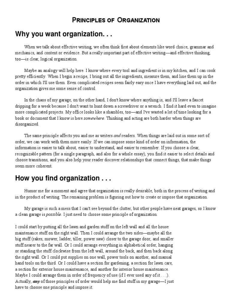 Principles of Writing Organization | PDF | Mummy | Narration
