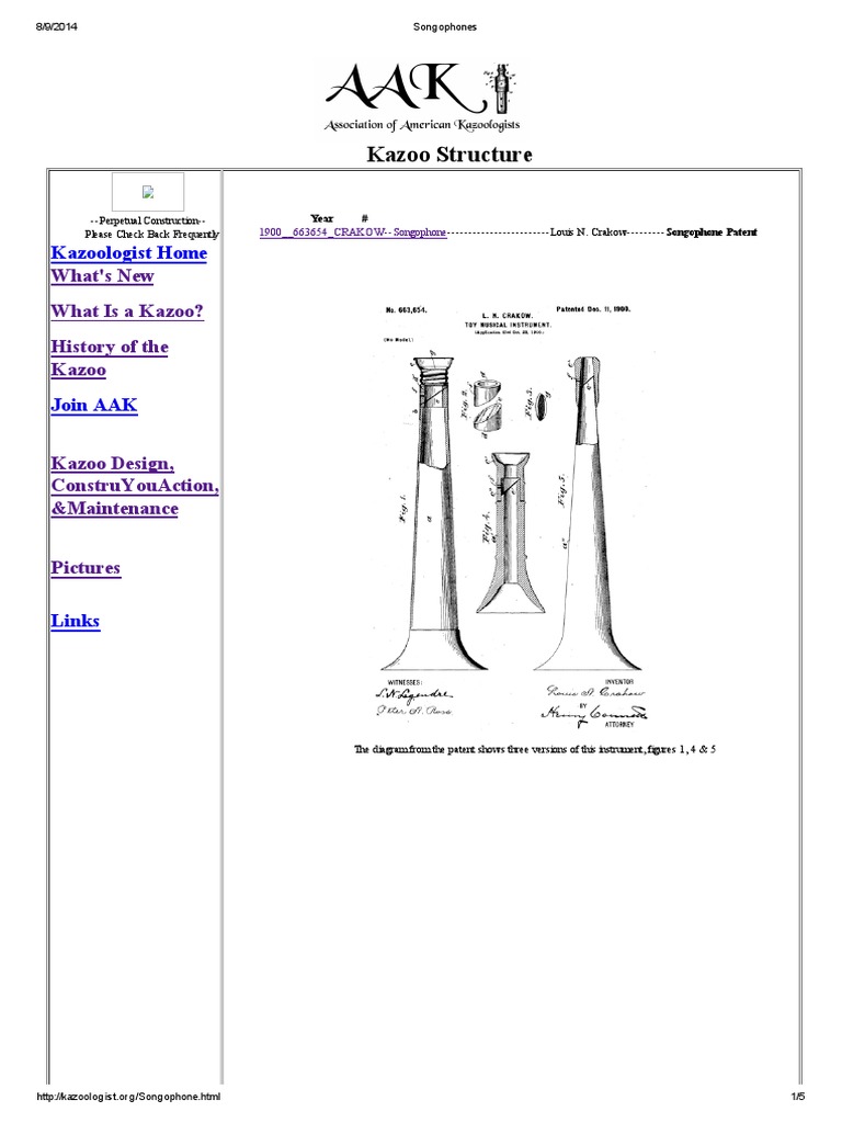 Kazoo Structure: Kazoologist Home | PDF | Piano | Musical Instruments