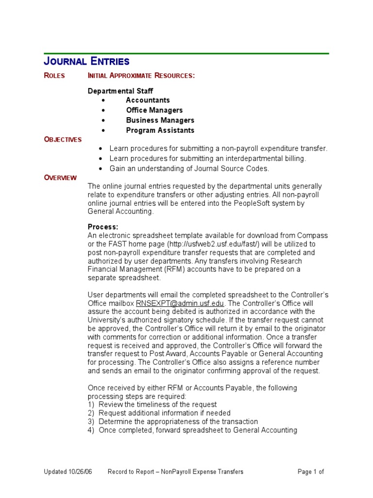 Creating Journal Entries | PDF | Debits And Credits | Financial Accounting