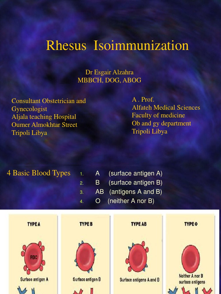 Rhesus Isoimmunization: DR Esgair Alzahra MBBCH, Dog, Abog | Download ...