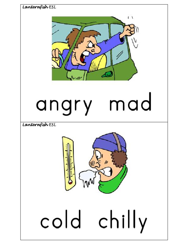 Synonym Flashcards 1 | PDF