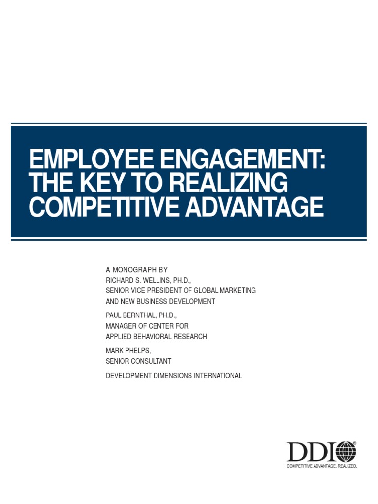 Employee Engagement: The Key To Realizing Competitive Advantage | PDF ...