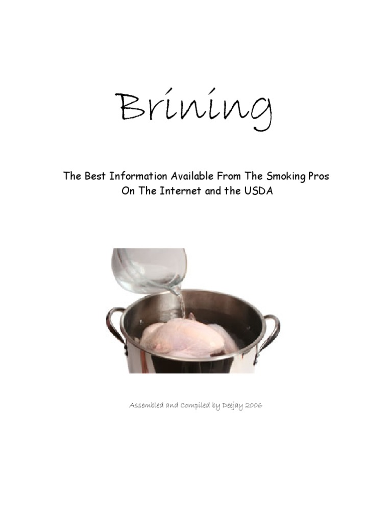 Djs Brining Book | PDF | Osmosis | Curing (Food Preservation)