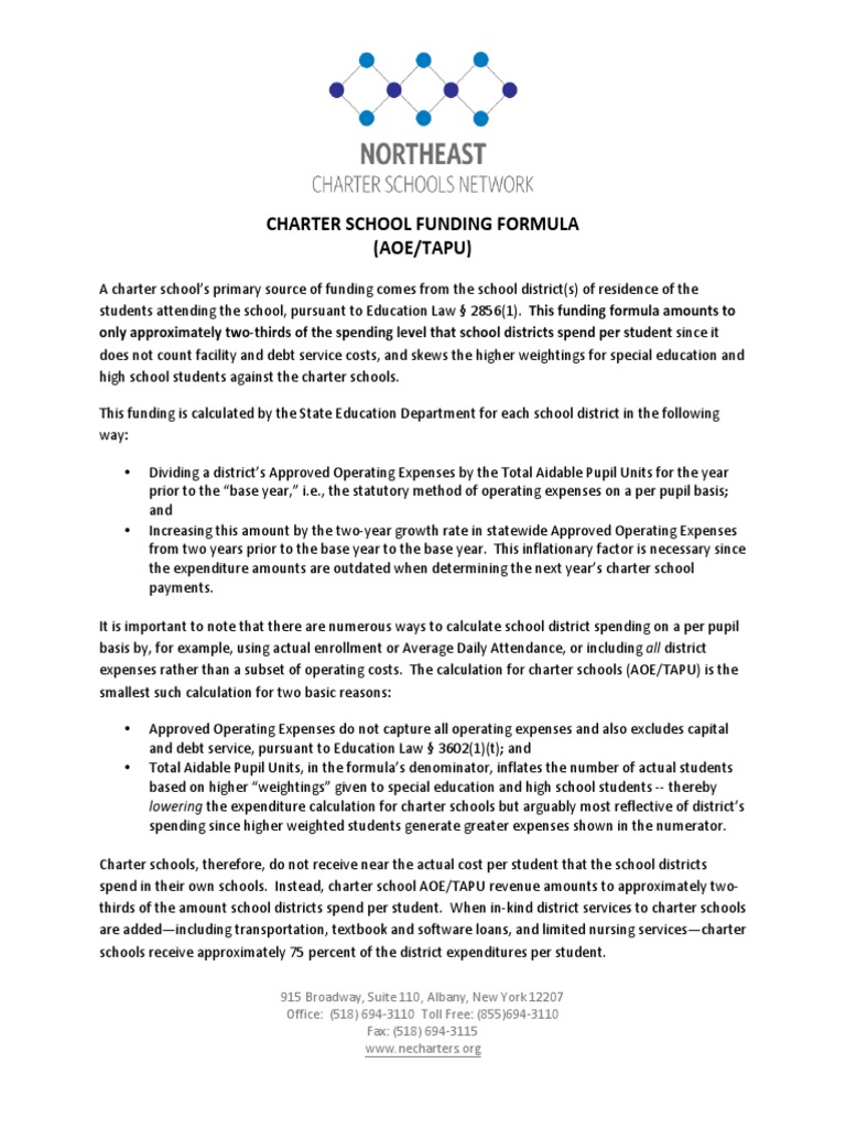 Charter School Funding Explained | PDF | School Types | Social Institutions