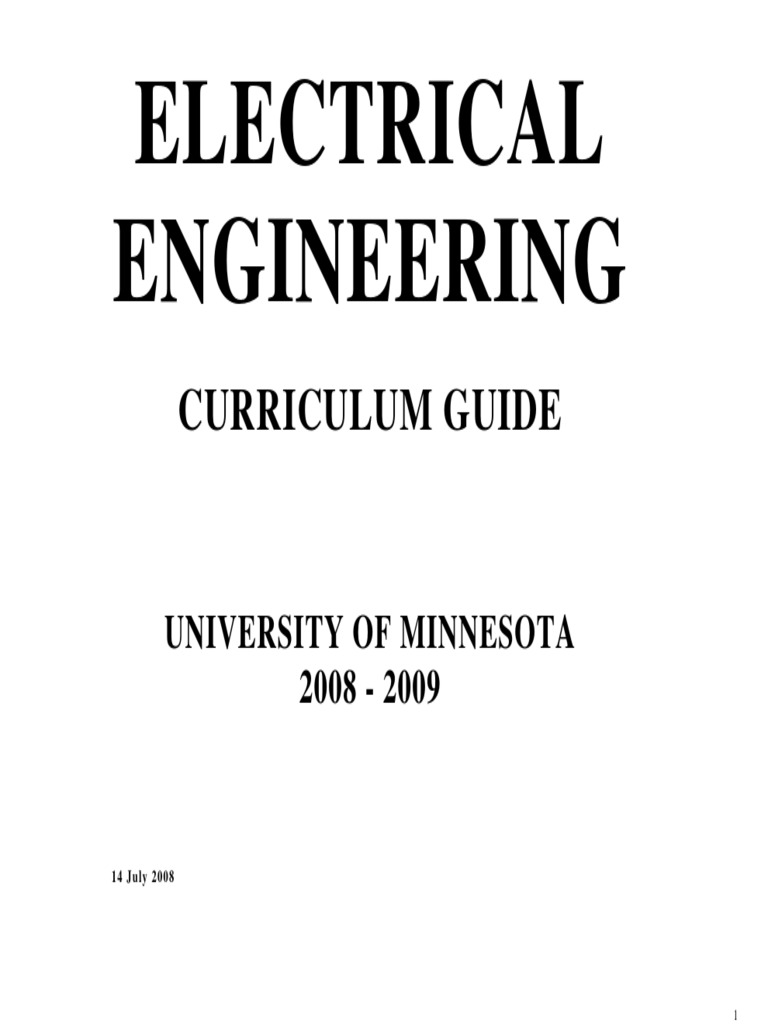 Electronic Engineering Curriculum Guide | PDF | Very Large Scale ...