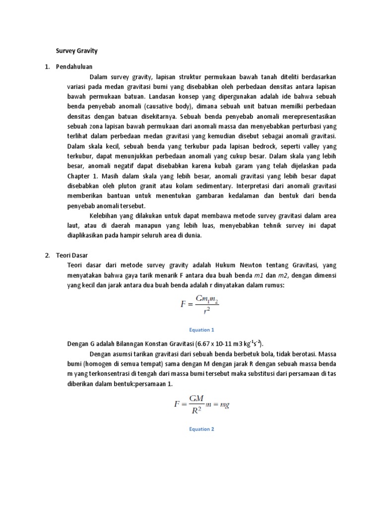 An Introduction To Geophysical Exploration Gravity Surveying | PDF ...