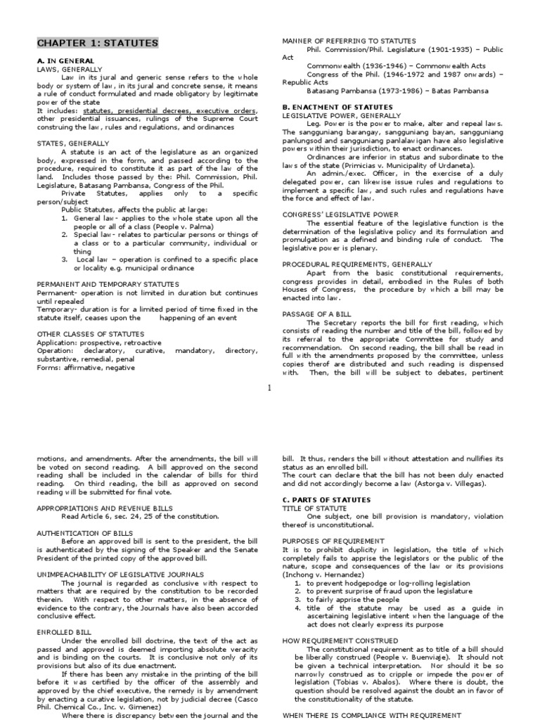 Statcon by Agpalo | PDF | Statutory Interpretation | Standing (Law)