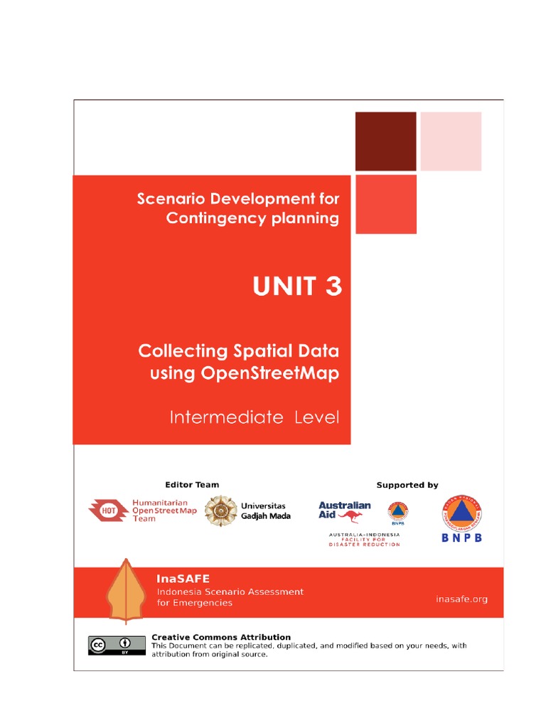 Unit3 Collecting Spatial Data Using OSM Intermediate Level | PDF | Geomatics | Data