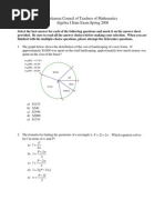 Math Proficiency Practice Problems and Solutions | PDF | Mean | Retail