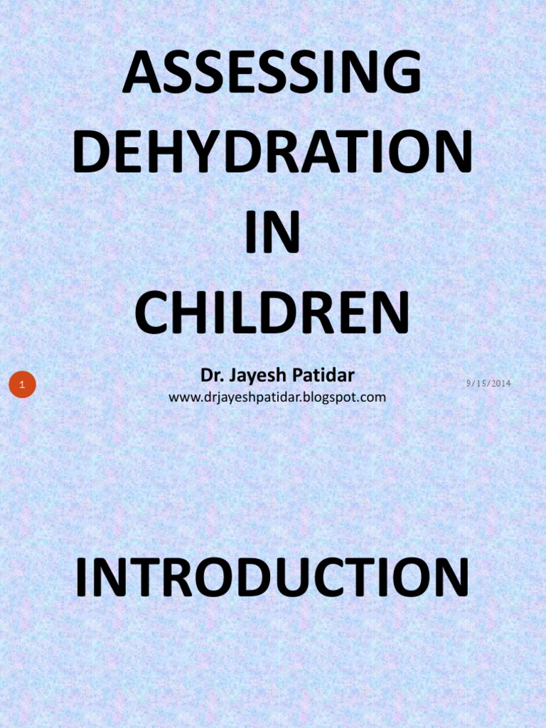 Assessing Dehydration in Children | PDF | Dehydration | Medical Specialties