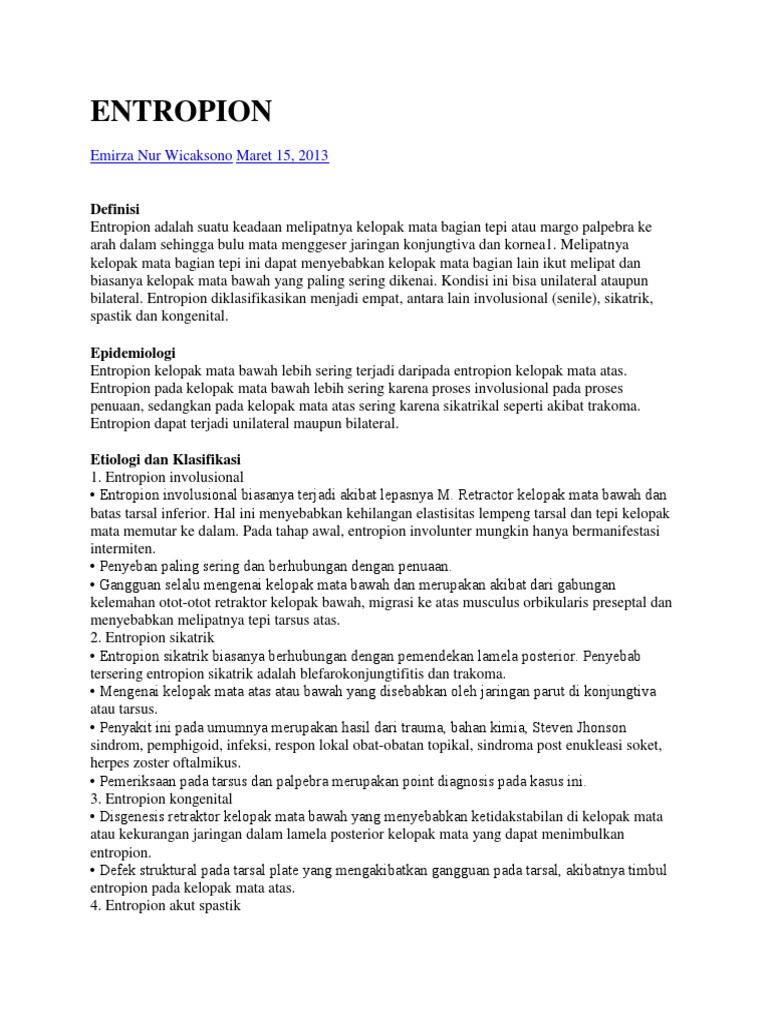 ENTROPION | PDF