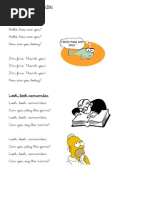 The Singing Walrus Hello Song | PDF | Refrain | Musical Forms