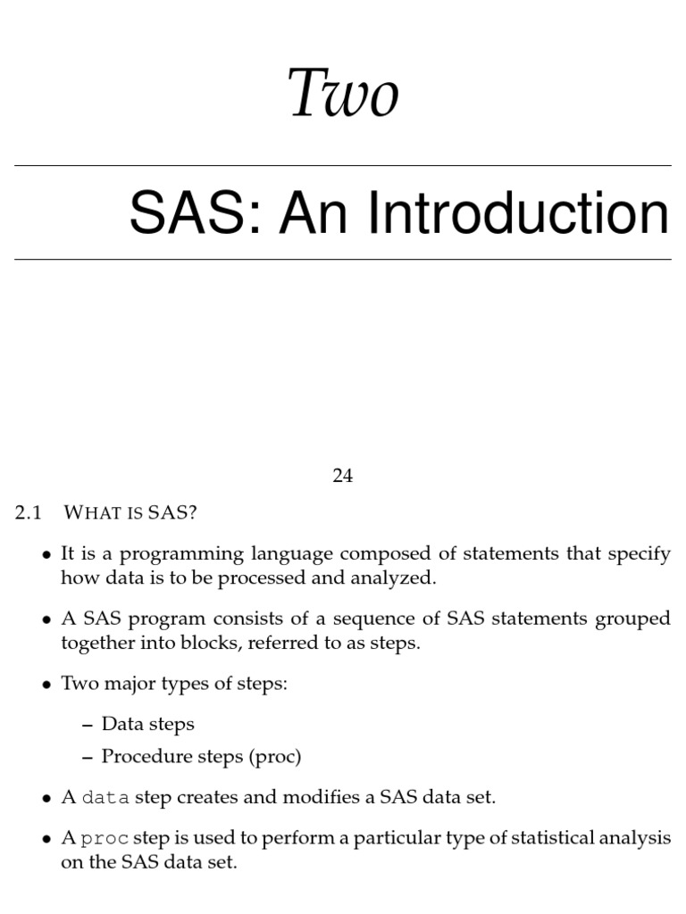 CH 02 | PDF | Sas (Software) | Microsoft Excel