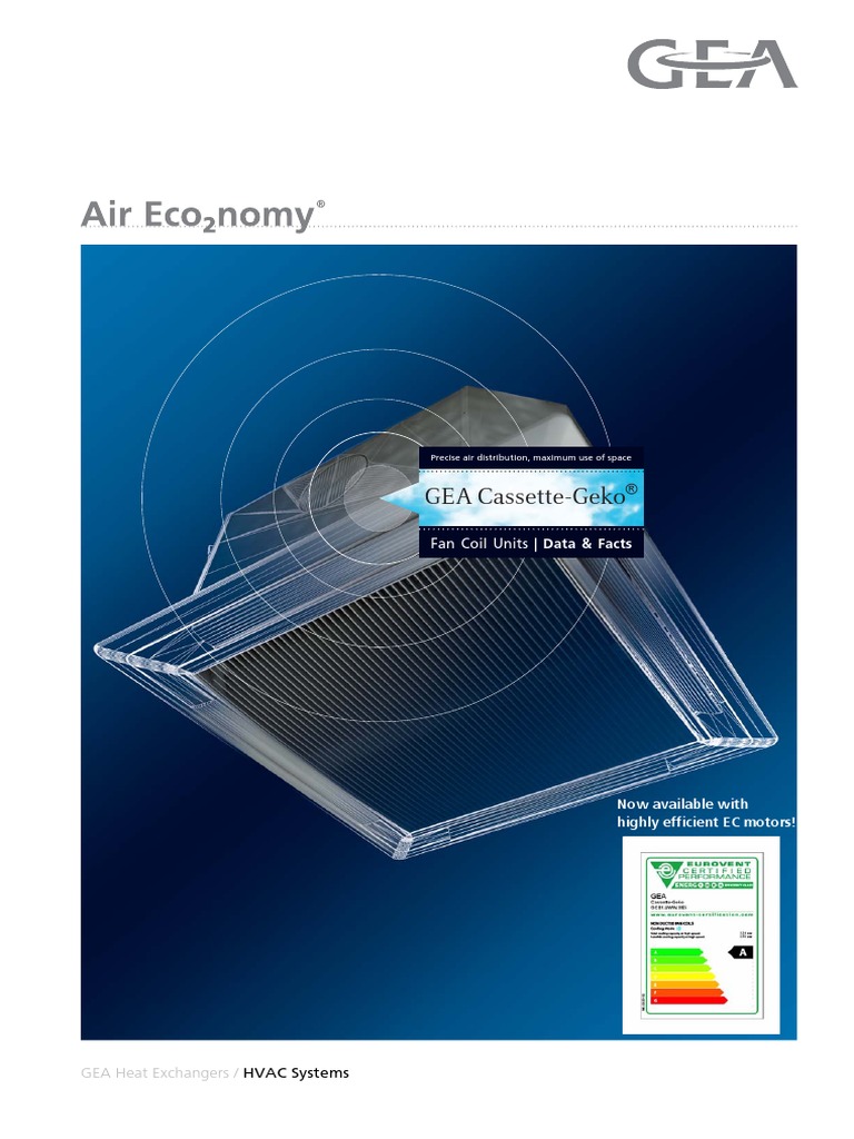 GEA Cassette-Geko DF KS | PDF | Hvac | Mechanical Fan