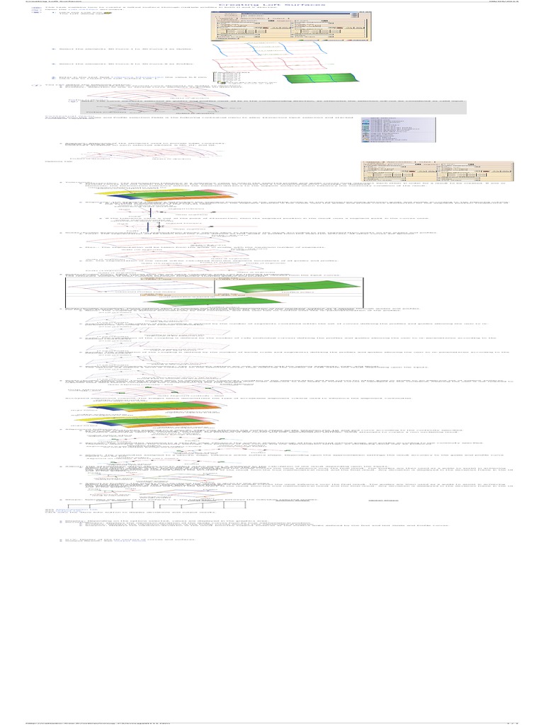 Creating Loft Surfaces Icem - Surf Design | PDF | Image Segmentation | Curve