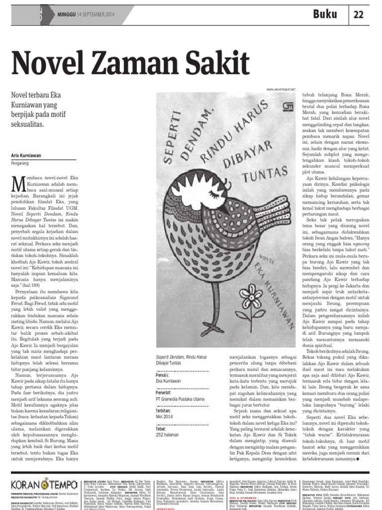 Novel Zaman Sakit | PDF | Agama & Spiritualitas | Fiksi Misteri, Thriller, & Kejahatan