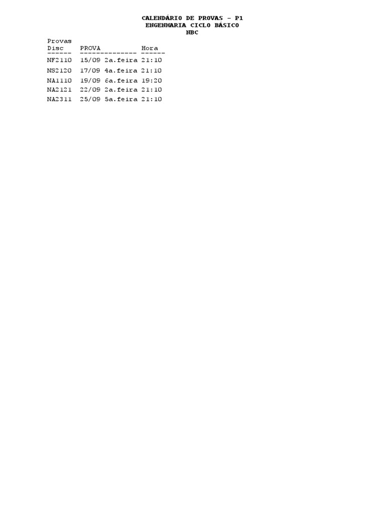 P1 NBC | PDF