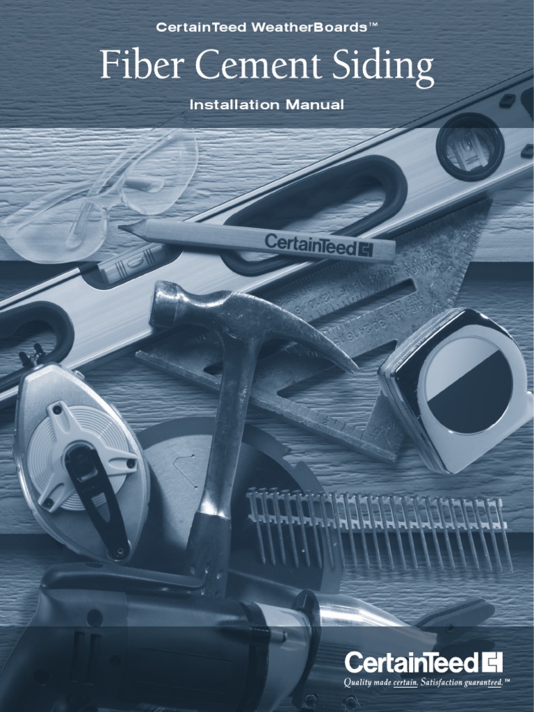 Fiber Cement Sidings Installation Manual | PDF | Framing (Construction ...