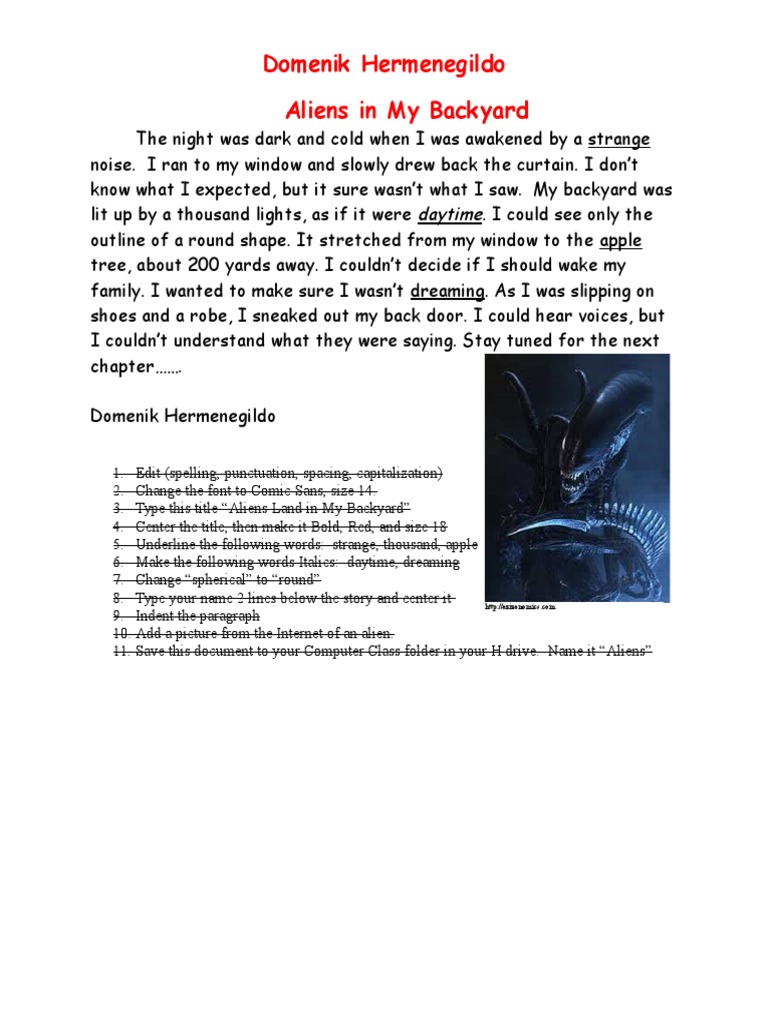 Domenik Hermenegildo Aliens in My Backyard | PDF