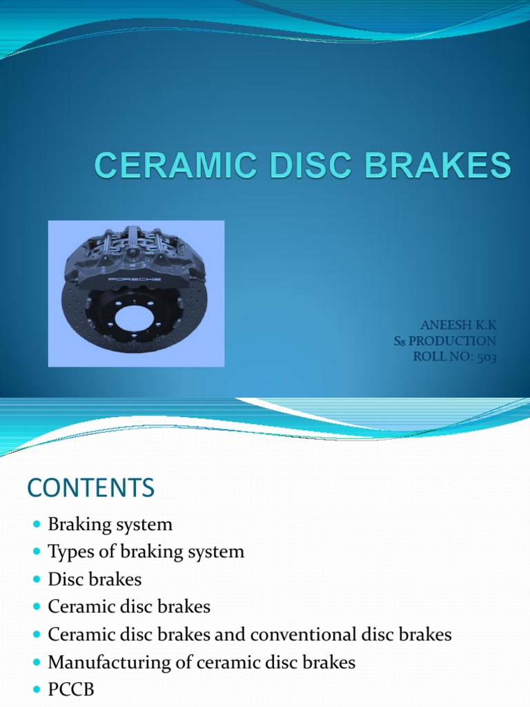Ceramic Disc Brakes 1 | PDF | Brake | Ceramics