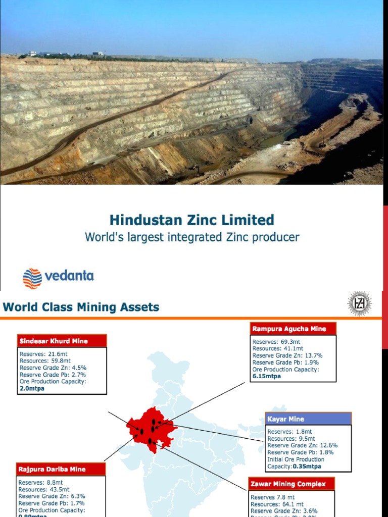 Industrial Training at Vedanta HZL | PDF | Zinc | Zinc Oxide