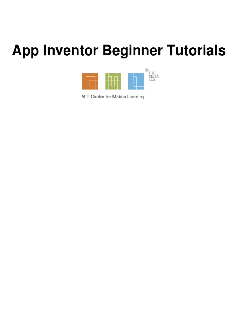 App Inventor Tutorials | Download Free PDF | Google Play | Gmail