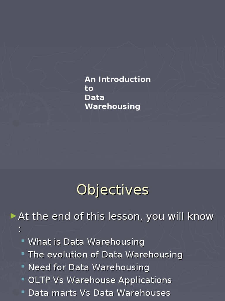 An Introduction To Data Warehousing | PDF | Data Warehouse | Databases