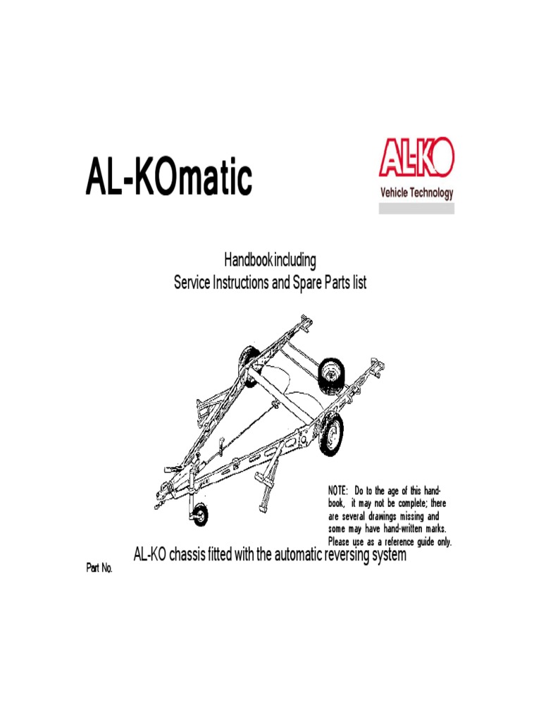 AL-KO Automatic Reversing System Operation Manual | PDF | Trailer ...
