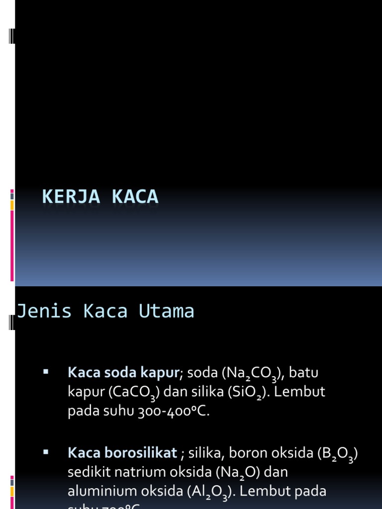 Kerja Kaca | PDF