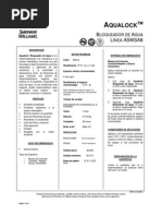 Aqualock 6000: Impermeabilizante Eficaz | PDF | Cepillo | Hormigón