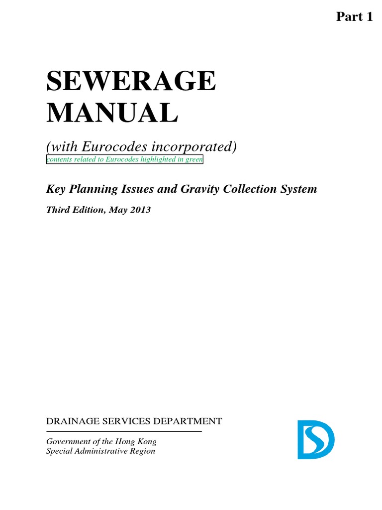 Sewerage Manual Part 1 - With Eurocodes | PDF | Sanitary Sewer ...
