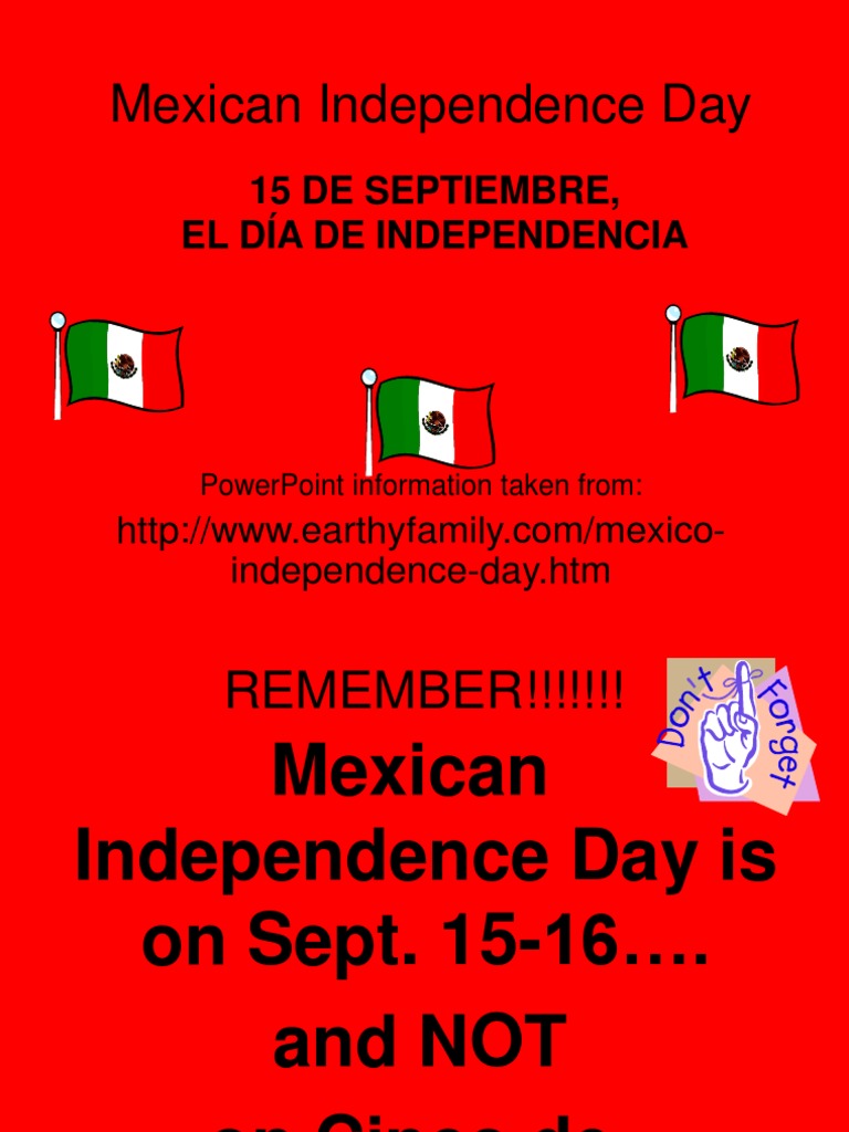 D3667-Mexican Independence Day Powerpoint 5 | PDF | Mexican Folklore ...