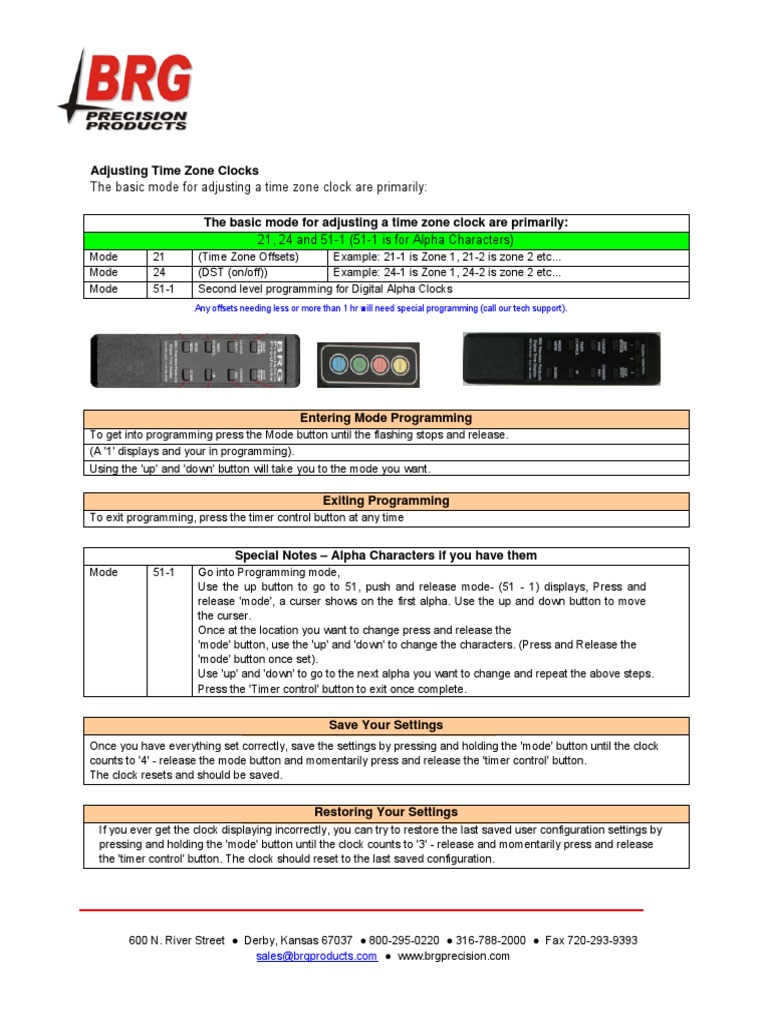 BRG Precision Clock Adjustment Guide | PDF | Ip Address | Internet ...