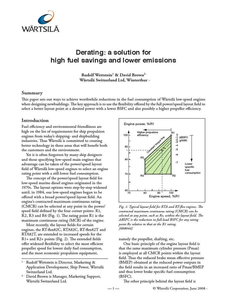 Derating Engines | PDF | Engines | Marine Propulsion